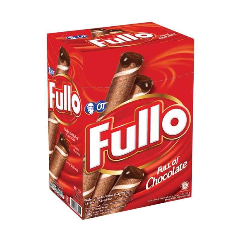 Jual FULLO Chocolate Wafer [8 g/24 Pcs] Halal di Seller Toko Ali Jaya ...
