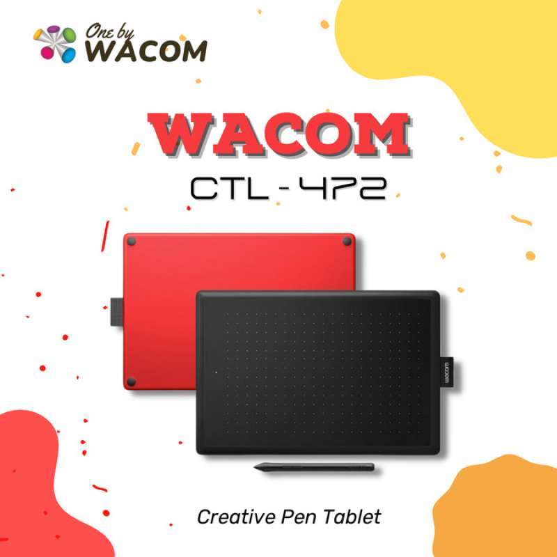 Jual Wacom One Small Ctl 472 Drawing Pen Tablet Garansi Resmi 1 Tahun ...