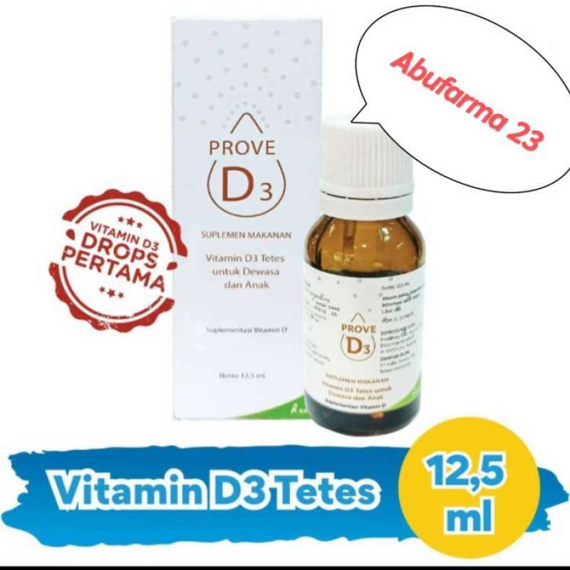 Jual Vitamin D3 Tetes Prove D3 12,5ml Utk Anak Dan Dewasa Di Seller ...