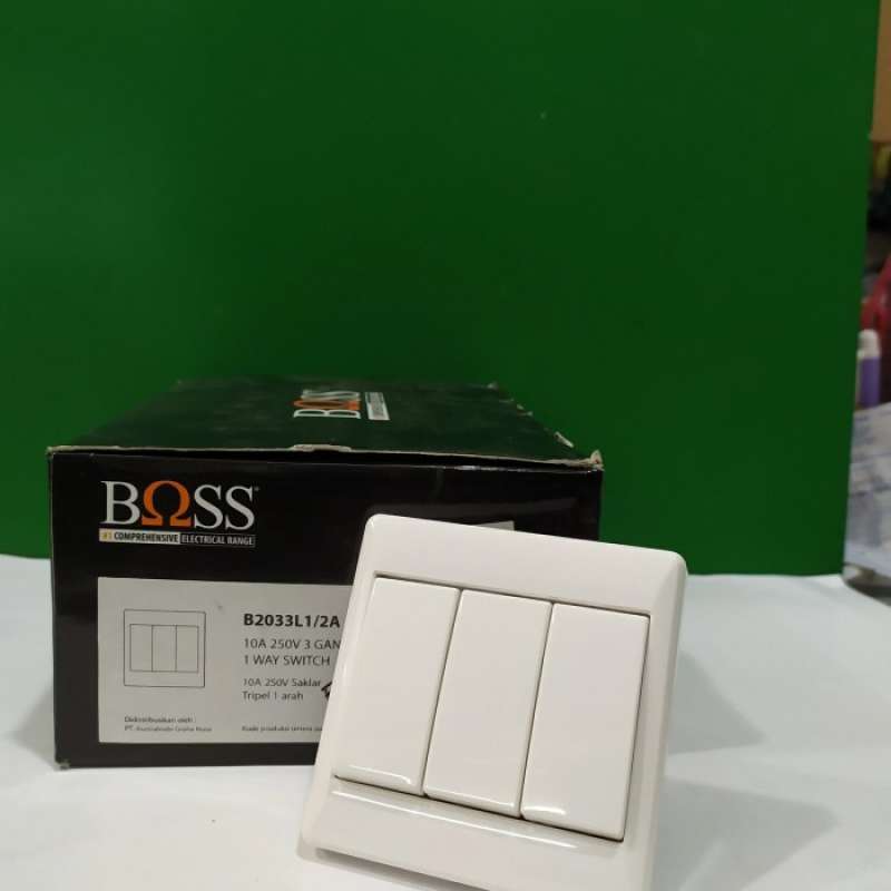 Promo Saklar 3 Gang 1 Way Boss 2032 Diskon 23% di Seller SENTRA ...