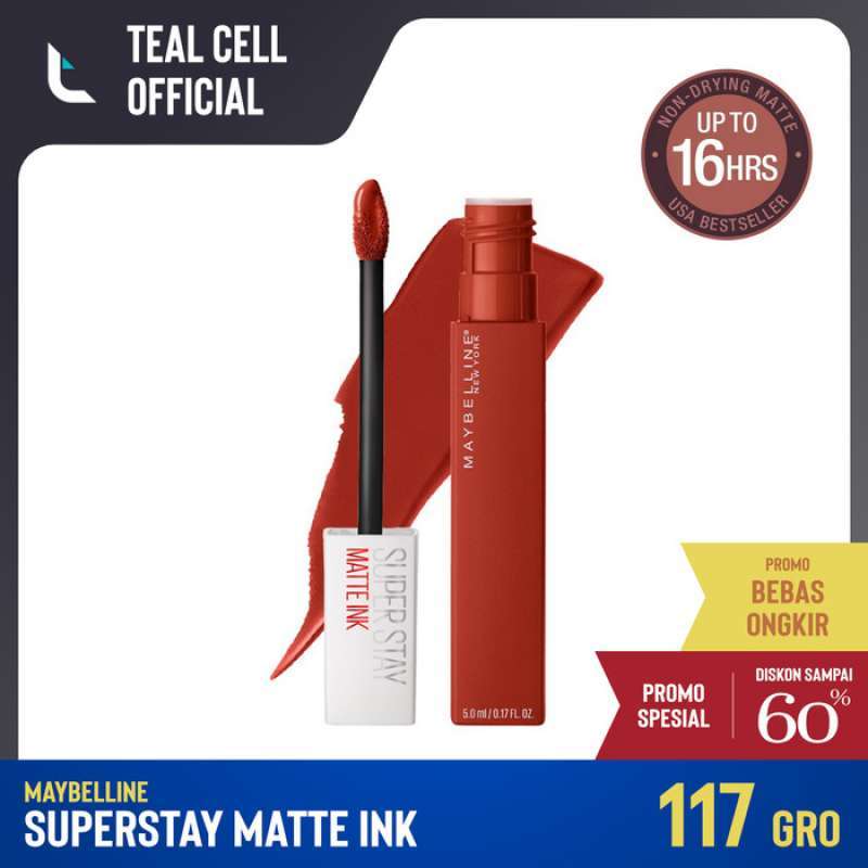 Jual Maybelline - Superstay Matte Ink Liquid Lipstick - 117 Ground ...