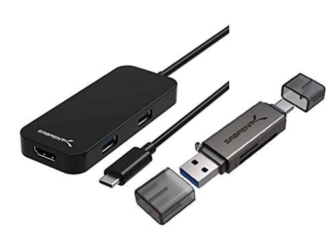 Jual Sabrent USB 3.0 and USB Type-C OTG Card Reader + Black Aluminum ...