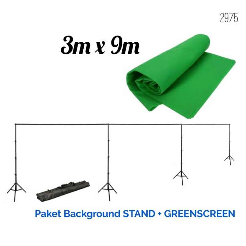 Jual Bahan Kain Greenscreen Photography (lebar 3m + Tinggi 3m X Panjang ...