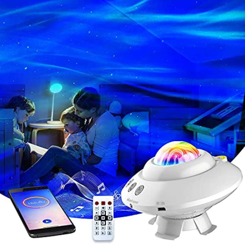 Jual Galaxy Star Projector Night Light Dimmable Aurora LED Sync with ...