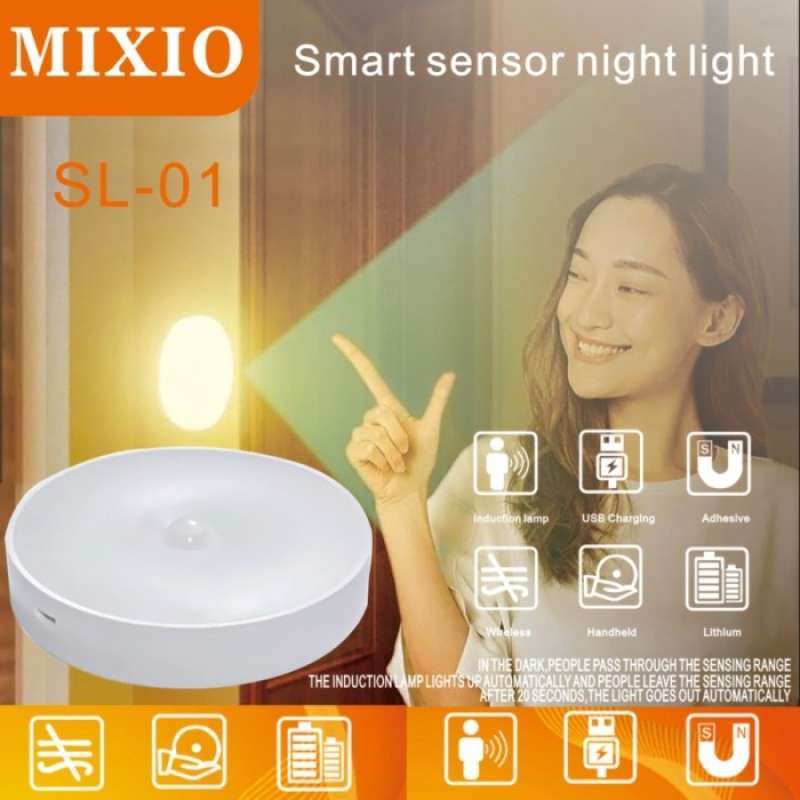 Promo Mixio Sl-01 Lampu Led Sensor Otomatis Sensor Gerak Baseus Killer Diskon 20% Di Seller ...