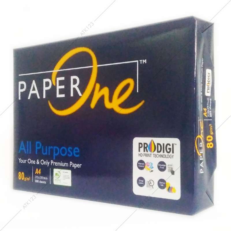 Jual Kertas HVS A4 80 gsm - Paper One di Seller ATK123 - Sukagalih ...