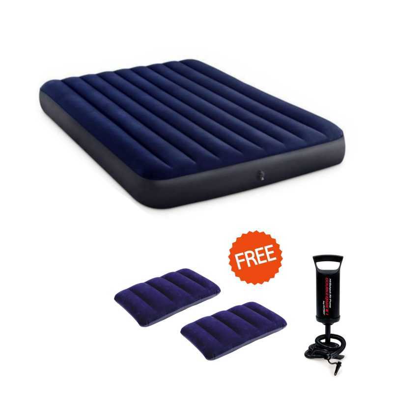 Jual INTEX Kasur Angin Dura Beam Airbed Blue 64759 di Seller Intex Indonesia - Intex Warehouse ...