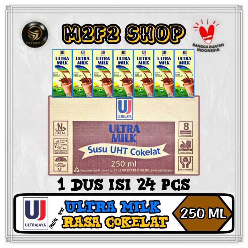 Promo Susu Ultra Milk Rasa Cokelat Kotak UHT | Coklat | Chocolate - 250 ...