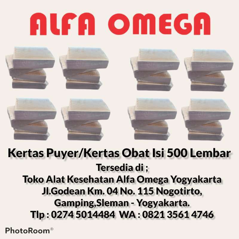 Jual Kertas Puyer Kertas Pembungkus Obat di Seller Alkes Alfa Omega ...
