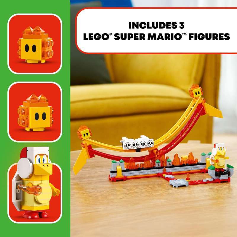 Promo Lego Super Mario 71416 Lava Wave Ride Expansion Set Building Toy ...
