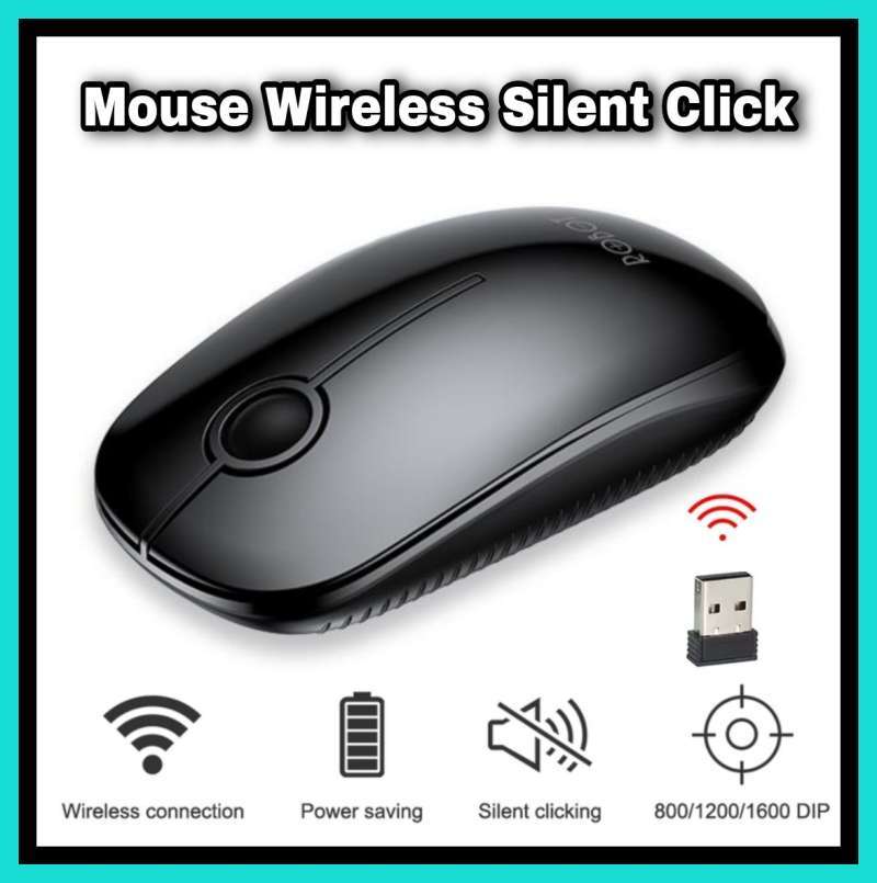 Jual Ns - Mouse Wireless Silent Click Robot 1600 Dpi - Optical Mouse ...