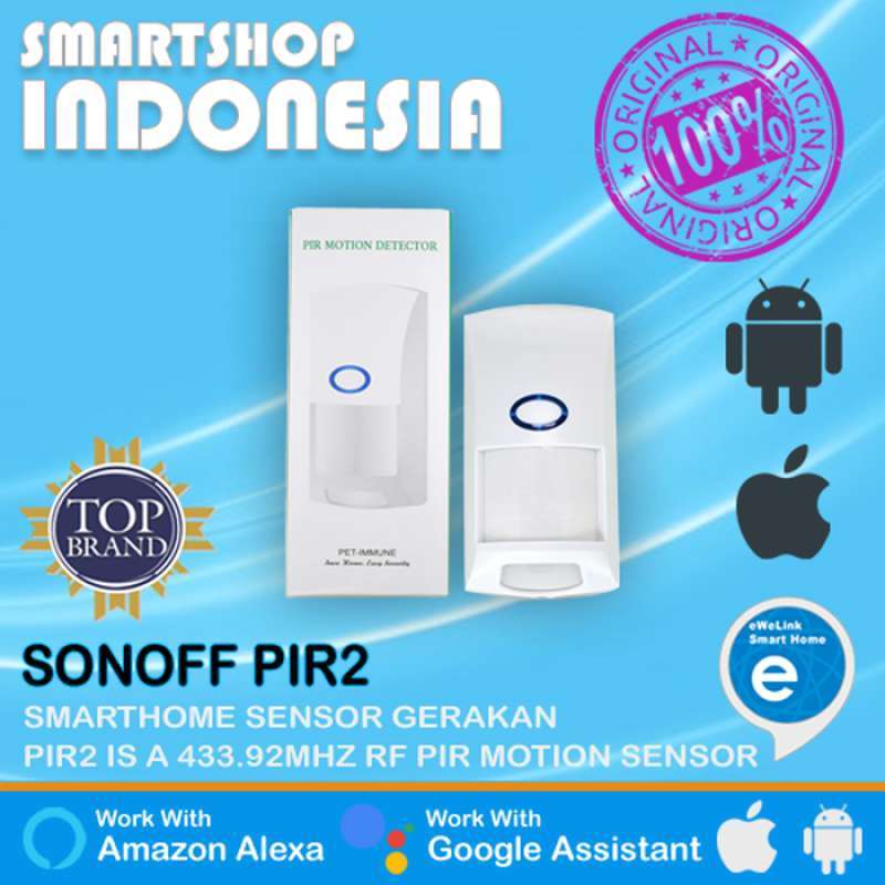 Jual SONOFF PIR2 Wireless Infrared Detector Dual Infrared PIR ver 2 di ...