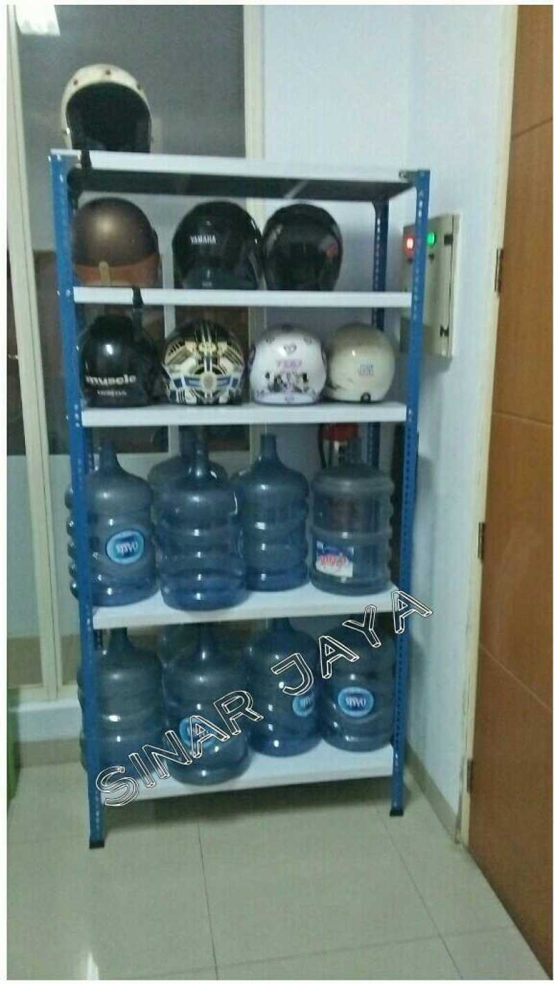 Promo Rak Besi Untuk Penyimpanan Galon Dan Helm Di Kantor - Multicolor ...