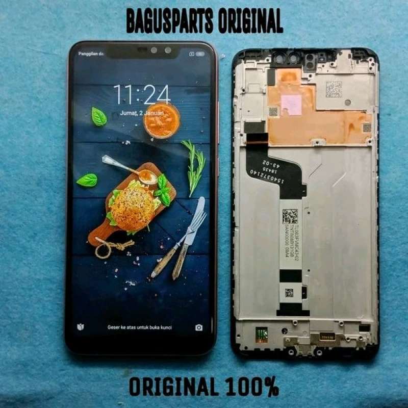 Jual Lcd Ts Touchscreen Fullset Frame Bazzel Xiaomi Redmi Note 6 Pro Original Asli Copotan Di