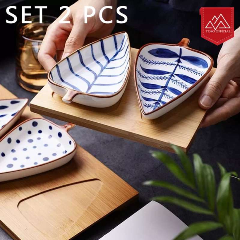 Jual Piring Keramik Piring Snack Daun Leaves Leaf Saucer Ceramic Set ...