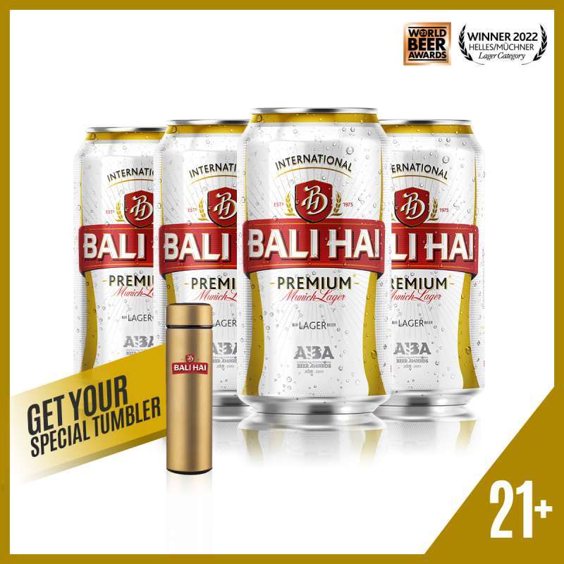 Jual Bali Hai Premium Can - Bir Kaleng [320 ML / 24 CAN] +THUMBLER di ...