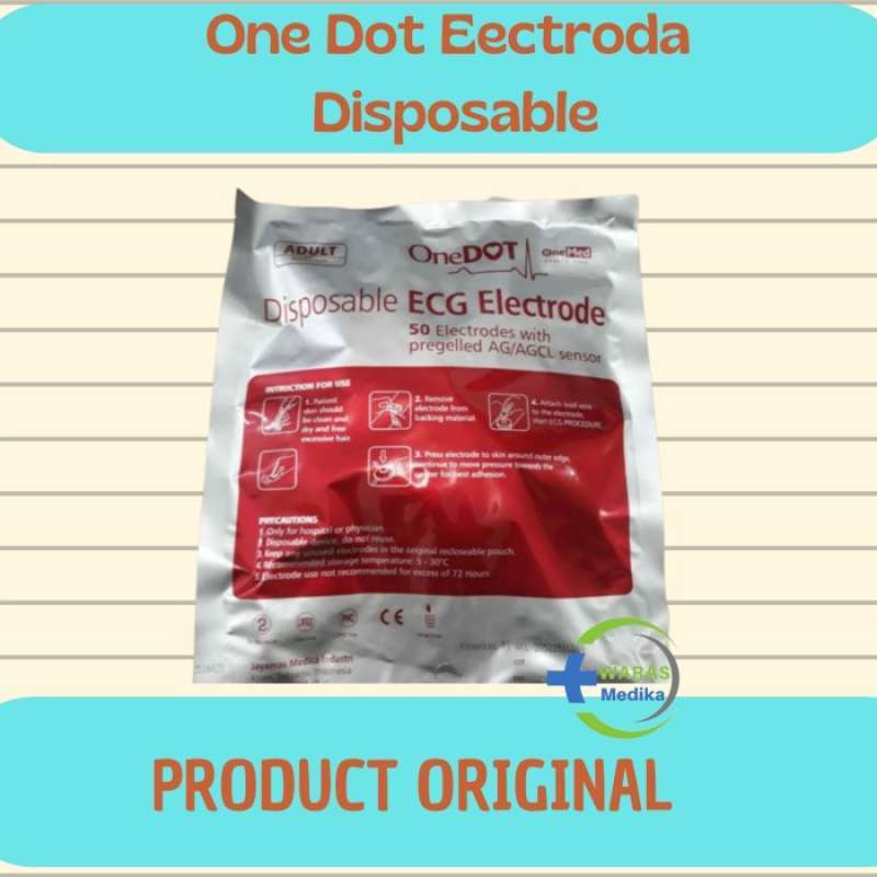 Jual electroda dewasa one dot ECG electrode isi 50 disposable di Seller ...