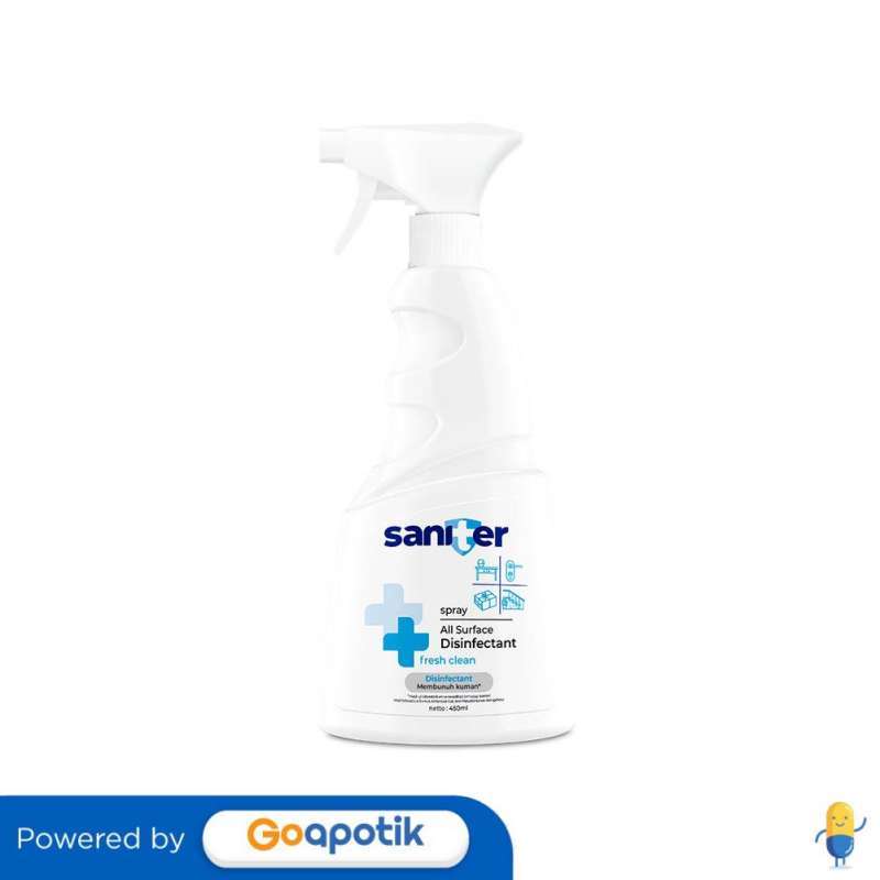 Jual Saniter Spray All Surface Disinfectant Fresh Clean Spray 450 Ml Di ...