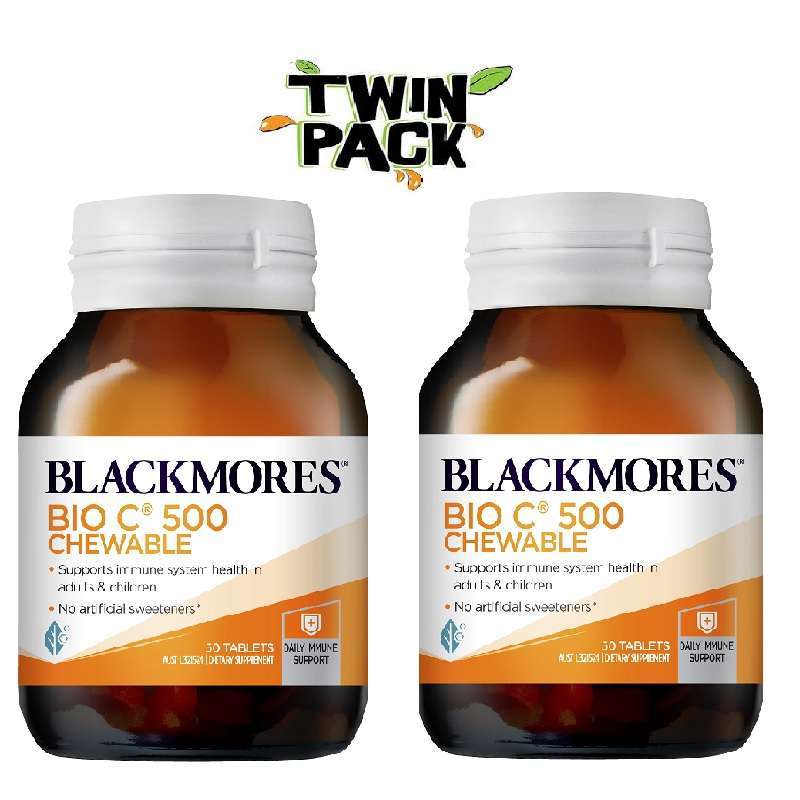Jual Blackmores Bio C Chewable 500mg Tab X 50 TWIN Pack di Seller ...