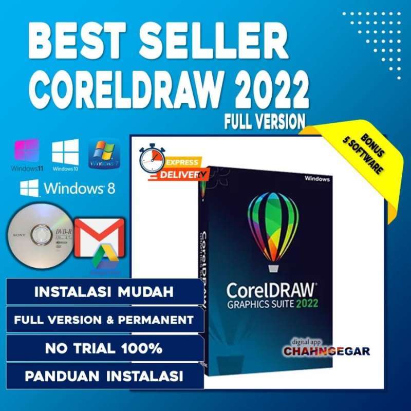 Jual Corel Draw 2022 CorelDRAW 2021 2020 Corel Draw X7 - Corel X4 di Seller chahngegar ...