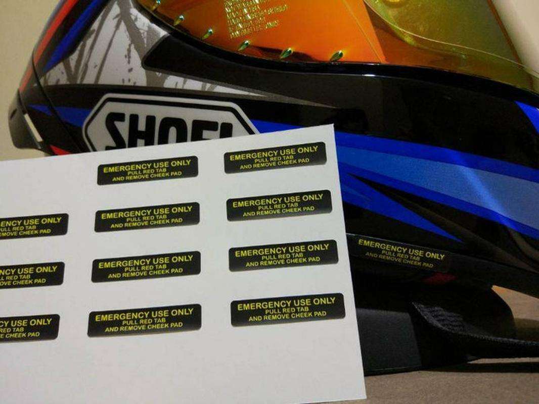 Jual sticker shoei emergency use only di Seller Alterego - Pondok Kopi ...