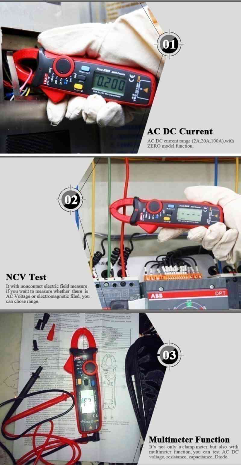 Jual Uni-t Ut210e - Mini Clamp Meter True Rms - Tang Ampere Jepit ...