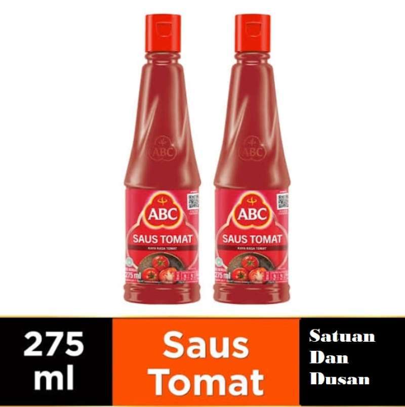 Jual Cod // Saos Tomat Abc 275 Ml Satuan Dan Dusan // Abc Saus Tomat ...