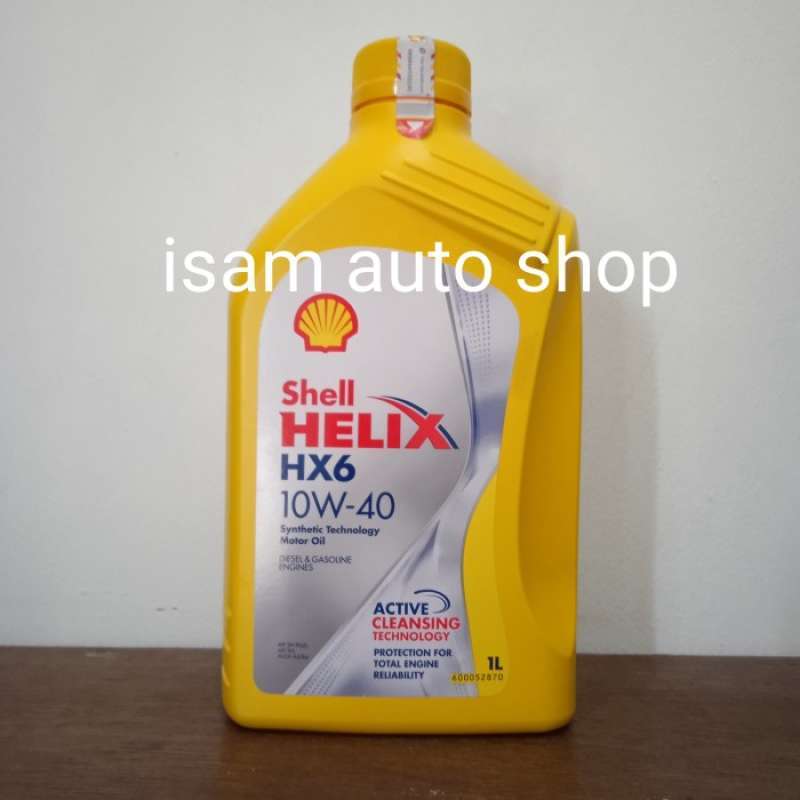 Promo Oli Shell Helix Hx6 10W40 Api Sn Plus Kemasan 1 Liter Diskon 17% ...