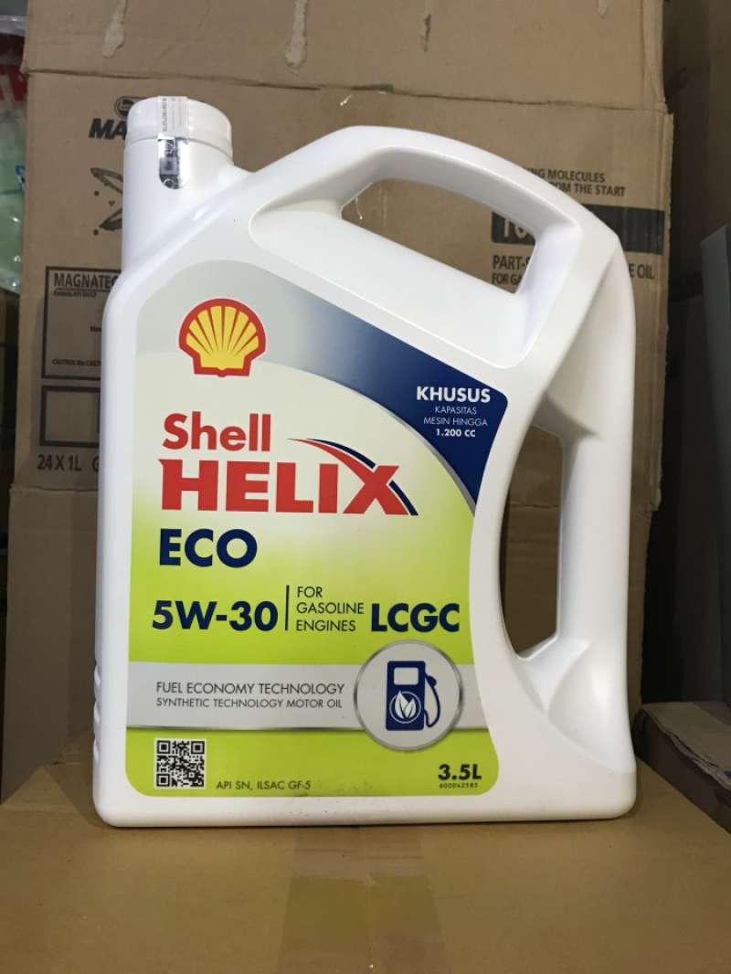 Promo Oli Shell Helix Eco Sae 5W-30 Galon 3.5 Liter Lcgc Api Sn Diskon ...