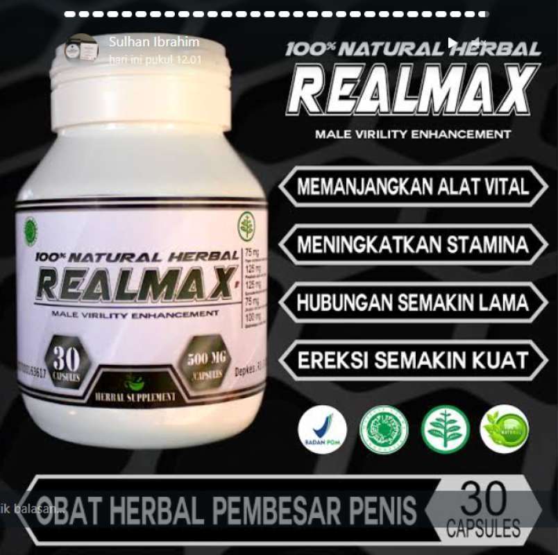 Promo Realmax Kapsul Real Max Diskon 33% di Seller Dokter Herbal ...
