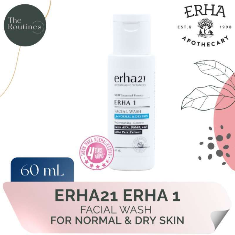 Promo ERHA 1 Facial Wash for Normal & Dry Skin / Sabun Wajah Normal 60 ...