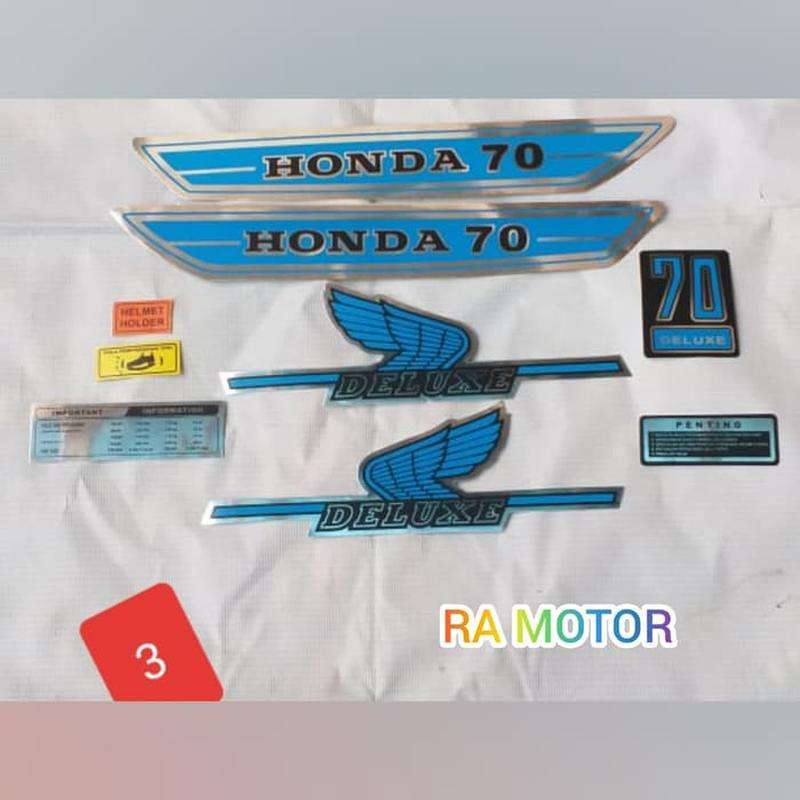Jual Ra Motor Striping C70 Sticer Body Honda C70 Pitung Komplit Di ...