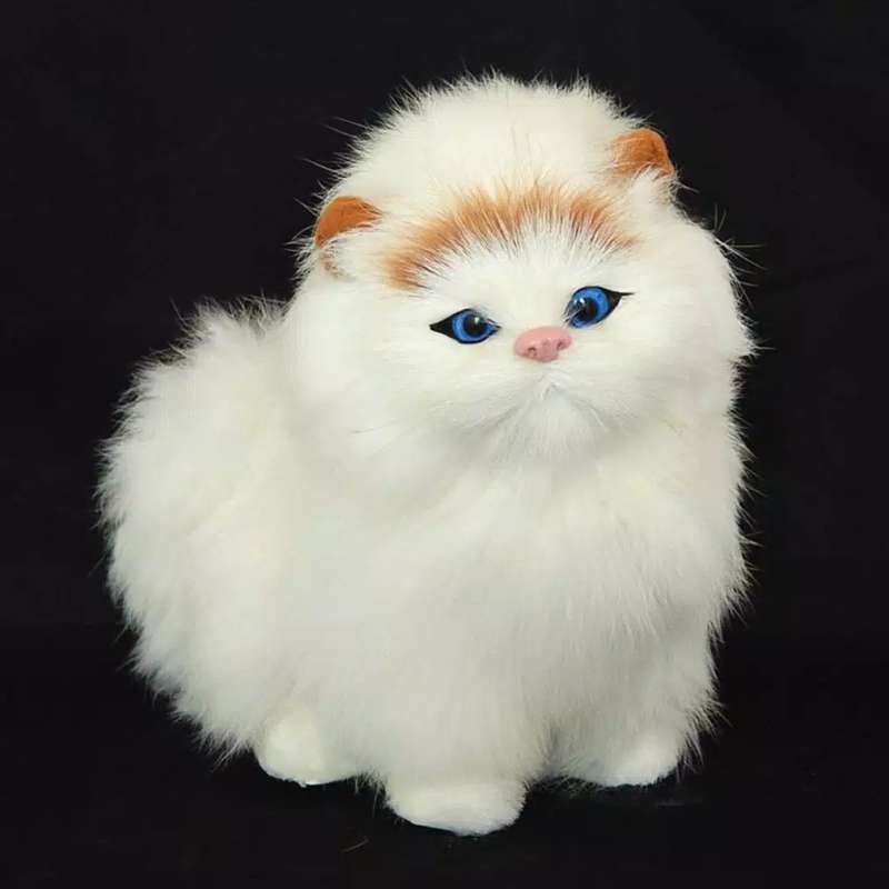 Jual Boneka Kucing Simulasi 3D mirip seperti Kucing Asli Bersuara Meong ...