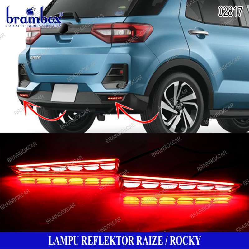 Jual Lampu Reflektor LED Toyota Raize Rocky Stoplamp Sein Reflektor di ...