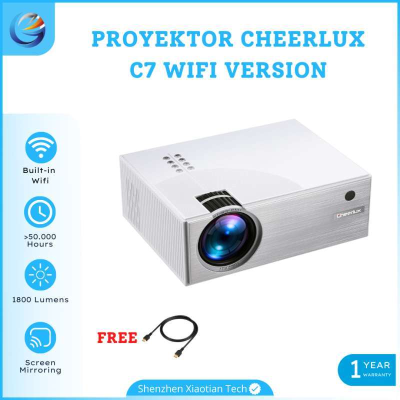Jual Cheerlux C Wifi Mirroring Proyektor Cheerlux C Wifi Projector C Wifi Lumens