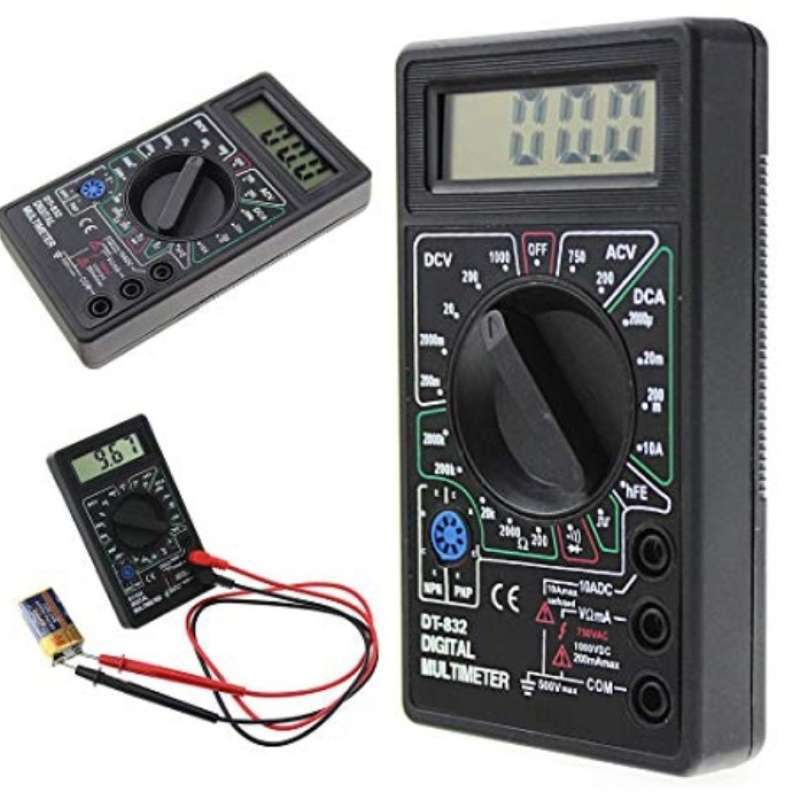 Promo Digital Multimeter/Multitester Digital Dt832-Black Diskon 24% di ...