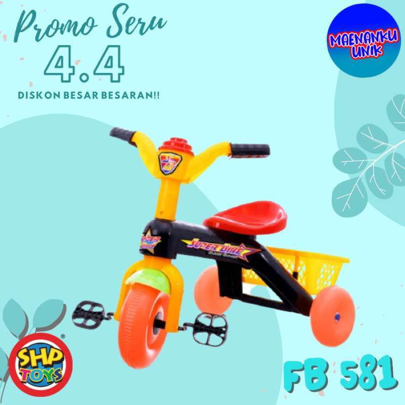 Jual Mainan Anak Sepeda Roda Tiga Shp Tricycle Fb (n) 581 Meanan Anak ...