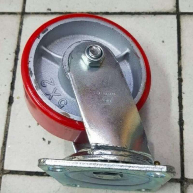 Promo Roda Trolley Pu Heavy Duty 5 Inch Hidup Diskon 23% Di Seller ...