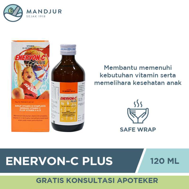 Jual Enervon-c Plus Syrup 120 Ml - Vitamin Lengkap Kesehatan Anak Di ...