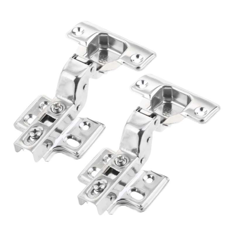 Jual 2pcs Soft Close Kitchen Cabinet Door Hinge Hydraulic Buffer Plate ...