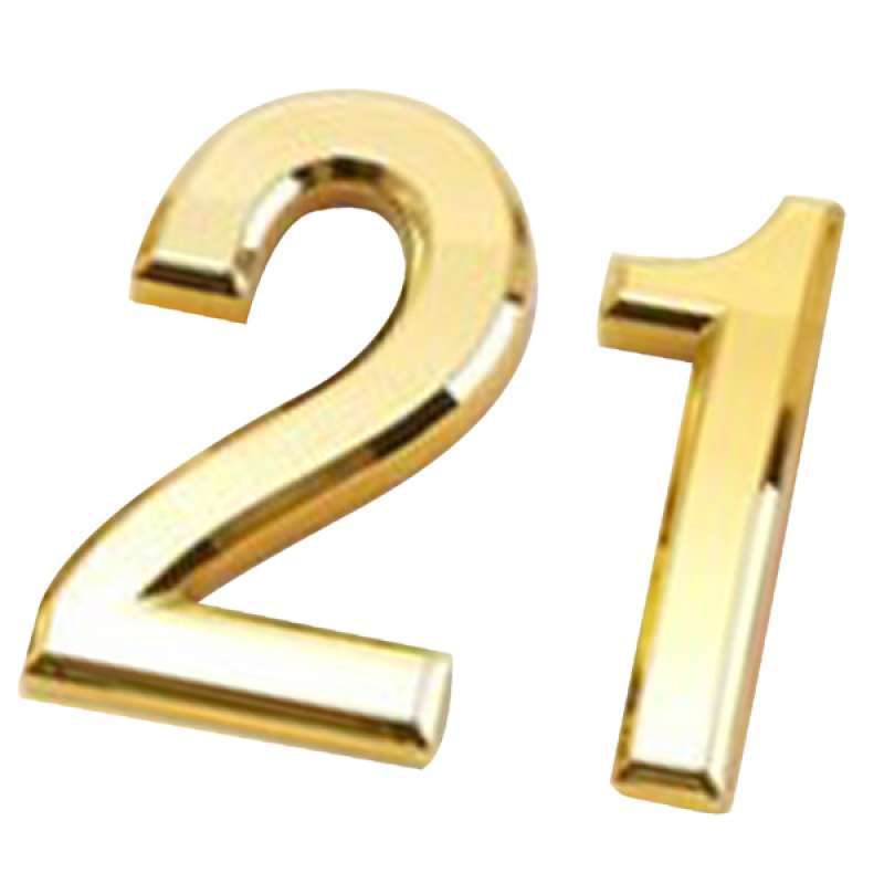 Jual Self Adhesive Plastic Door Numbers Sign Sticky Numeral Digit ...