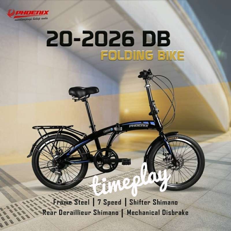 Jual Sepeda Lipat Phoenix Original 2026 Db Dan 2025 Db 20 Inch Disc Brake Di Seller Timeplay ...
