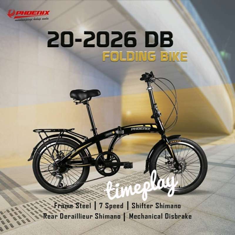 Jual Sepeda Lipat Phoenix Original 2026 Db Dan 2025 Db 20 Inch Disc ...