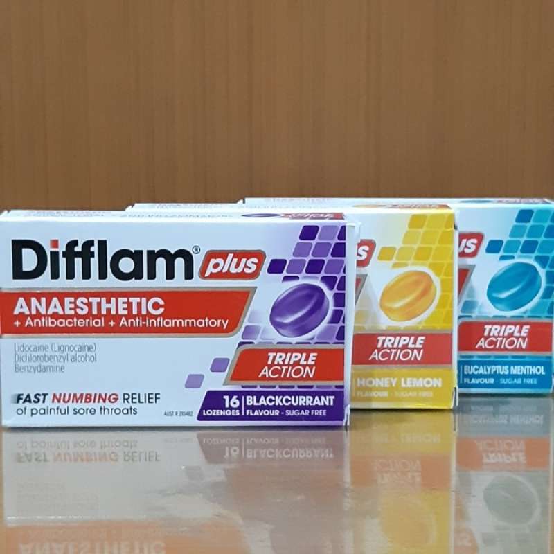 Promo Difflam Plus Sore Throat Lozenges Diskon 17% di Seller Zea Medika ...