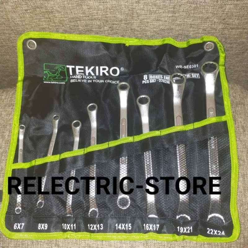 Promo Kunci Ring Set 8 Pcs 6-24mm Tekiro Kunci Ring Set Tekir Tipe Wr-se0301 Diskon 23% Di ...