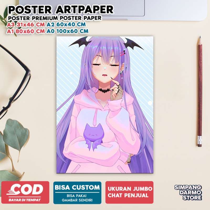 Promo Poster Mythia Batford Hiasan Dinding Tema Anime Vtuber Virtual ...