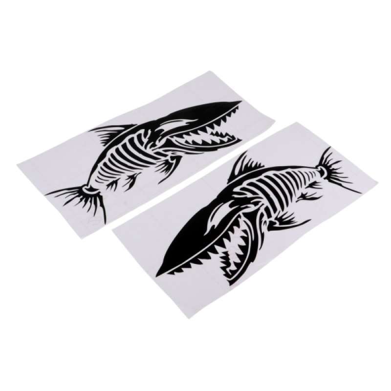 Promo 1 Pair Skeleton Fish Bone Sticker Decal for Car Kayak Fishing ...