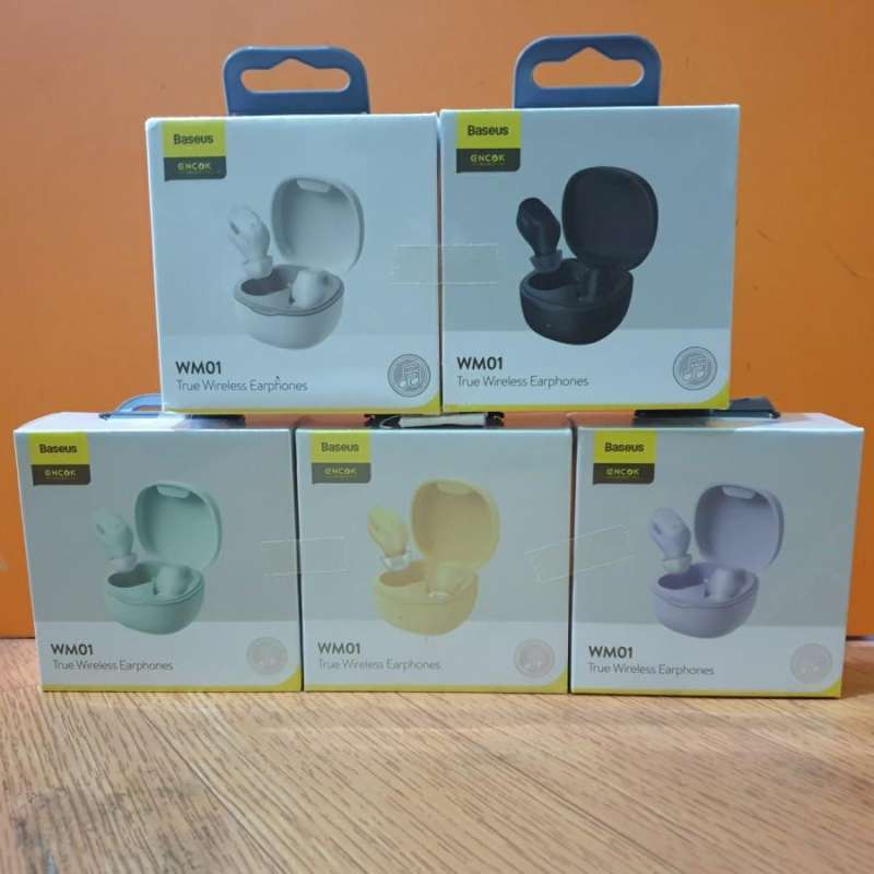 Jual True Wireless Bluetooth Earphone Tws Baseus Encok Wm01 Mini ...
