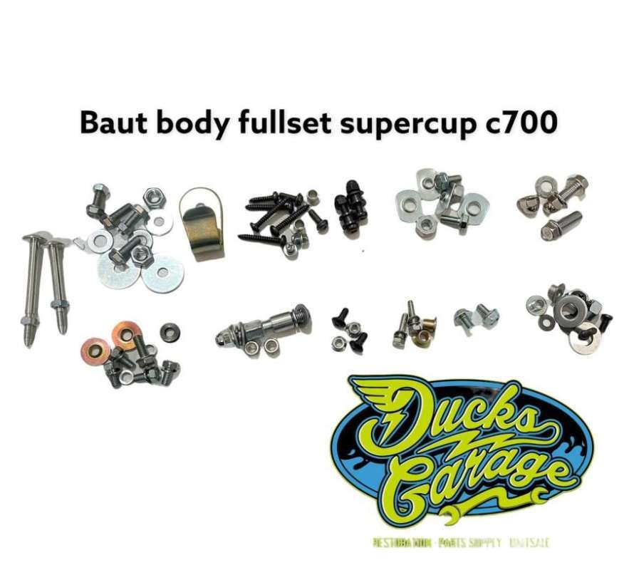 Jual Baut Baud Body Fullset Honda Supercup C700 di Seller Ducks Garage ...