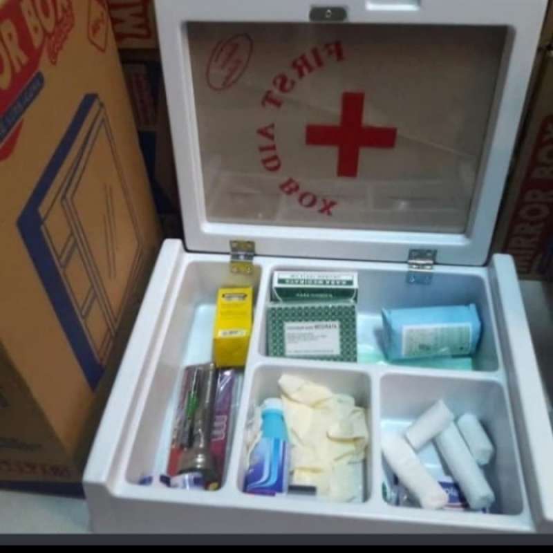 Promo Kotak Obat P3k Type A+ Isi Kotak P3k Dinding Lengkap Diskon 4% Di ...